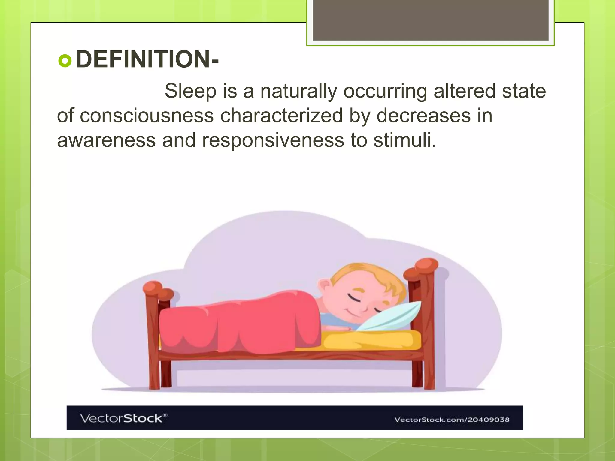 Presentation on sleep pattern | PPTX