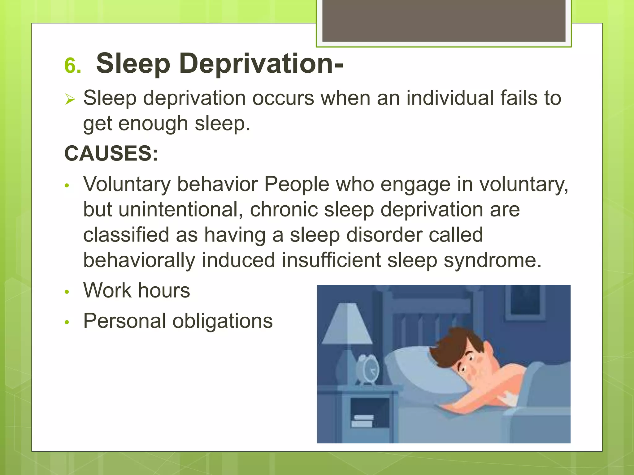 Presentation on sleep pattern | PPTX