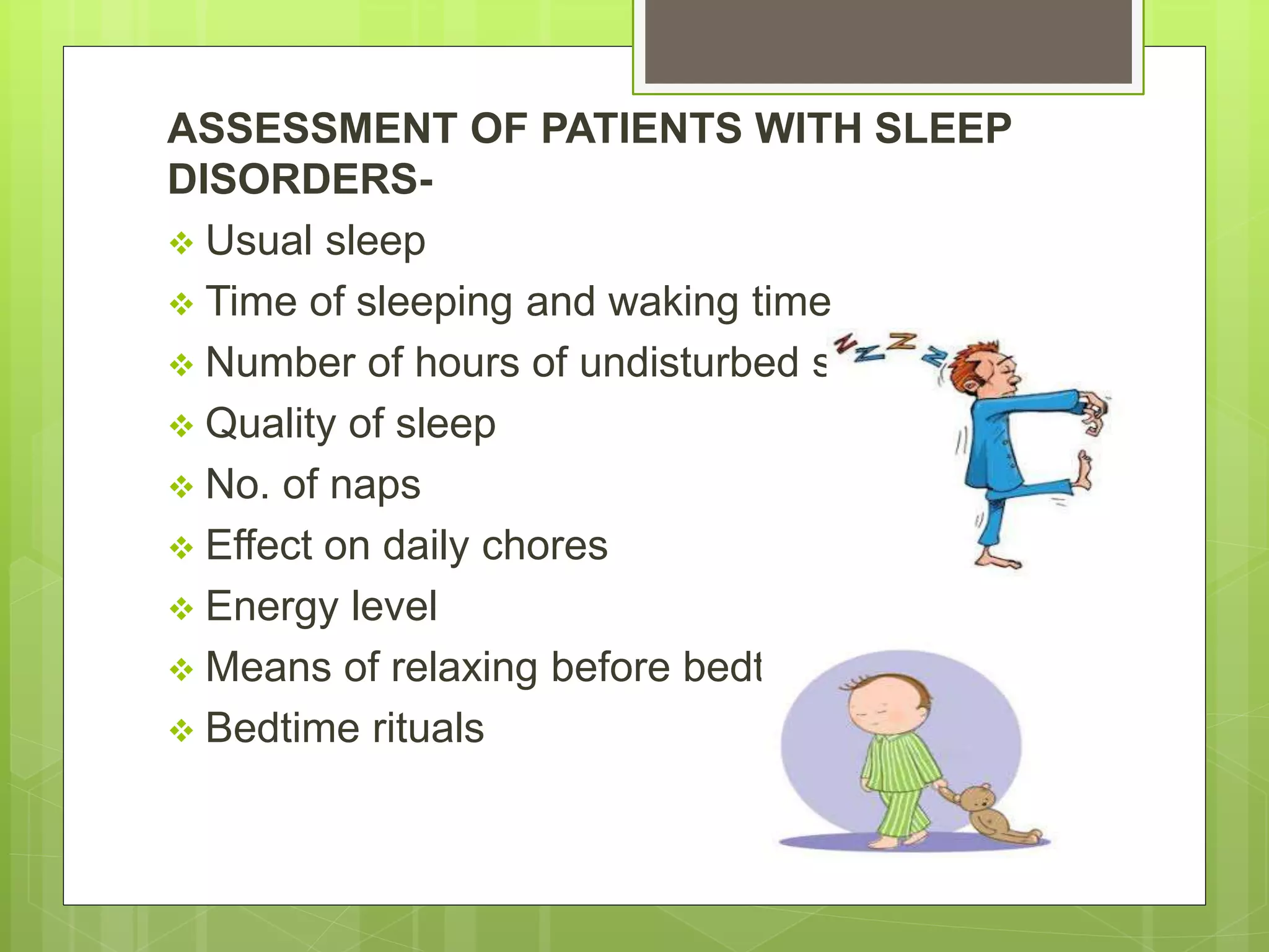 Presentation on sleep pattern | PPTX