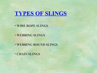 Presentation on slings | PPT