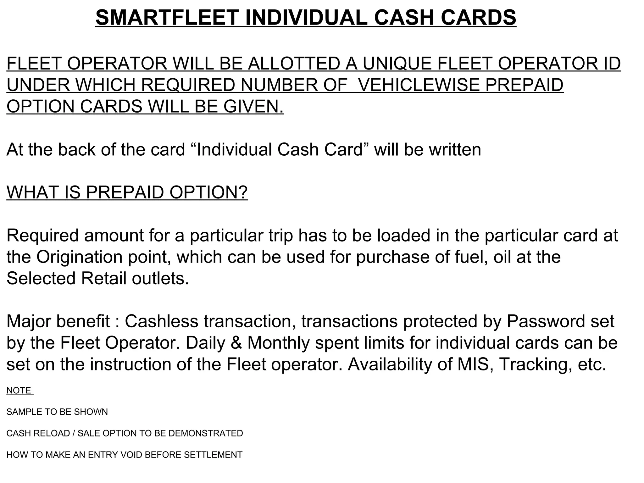 Presentation on smart_ fleet_card | PPT