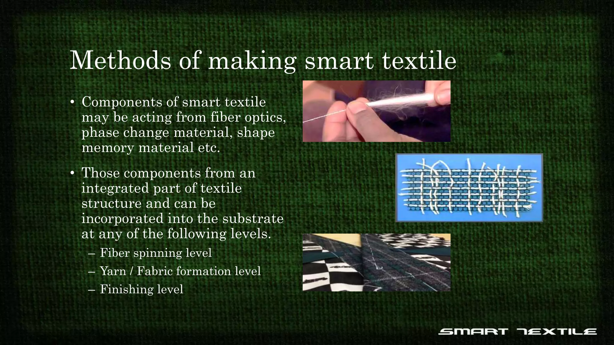 Presentation on Smart Textile | PPTX