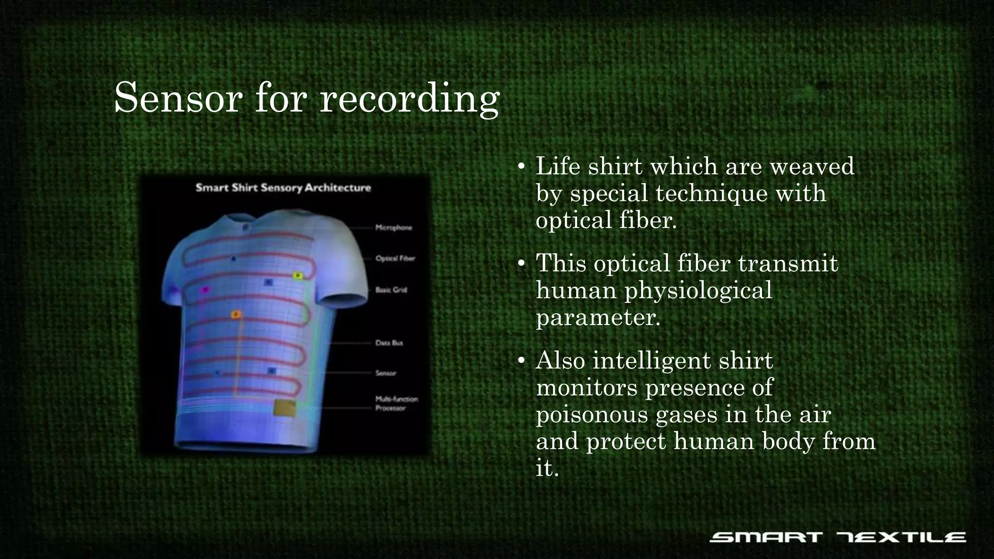 Presentation on Smart Textile | PPTX