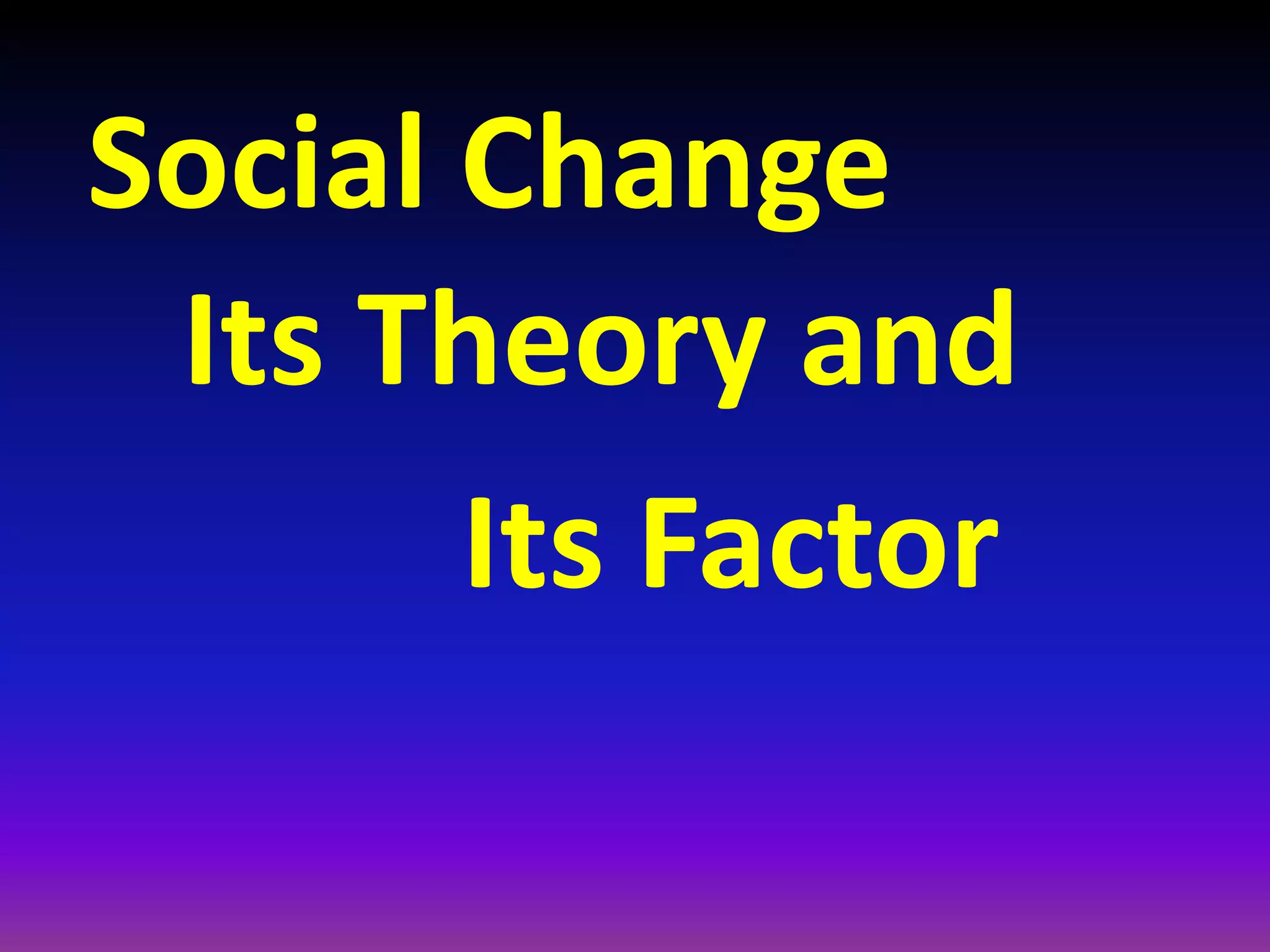 Presentation on social change | PPTX