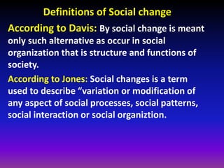 Presentation on social change | PPTX