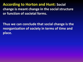 Presentation on social change | PPTX