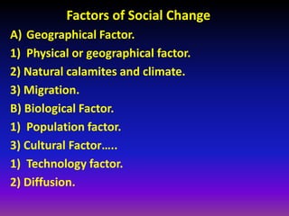 Presentation on social change | PPTX