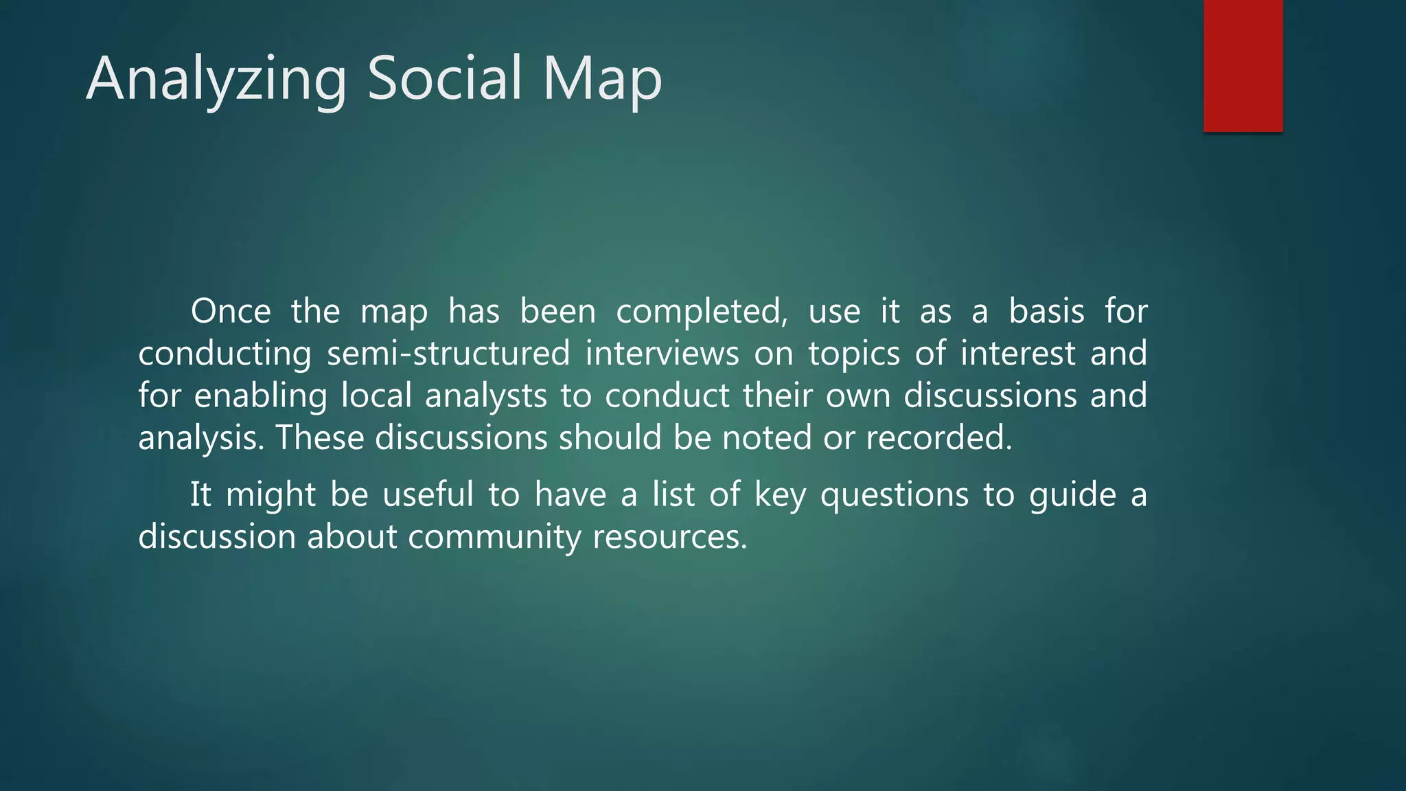 Presentation on social mapping | PPTX