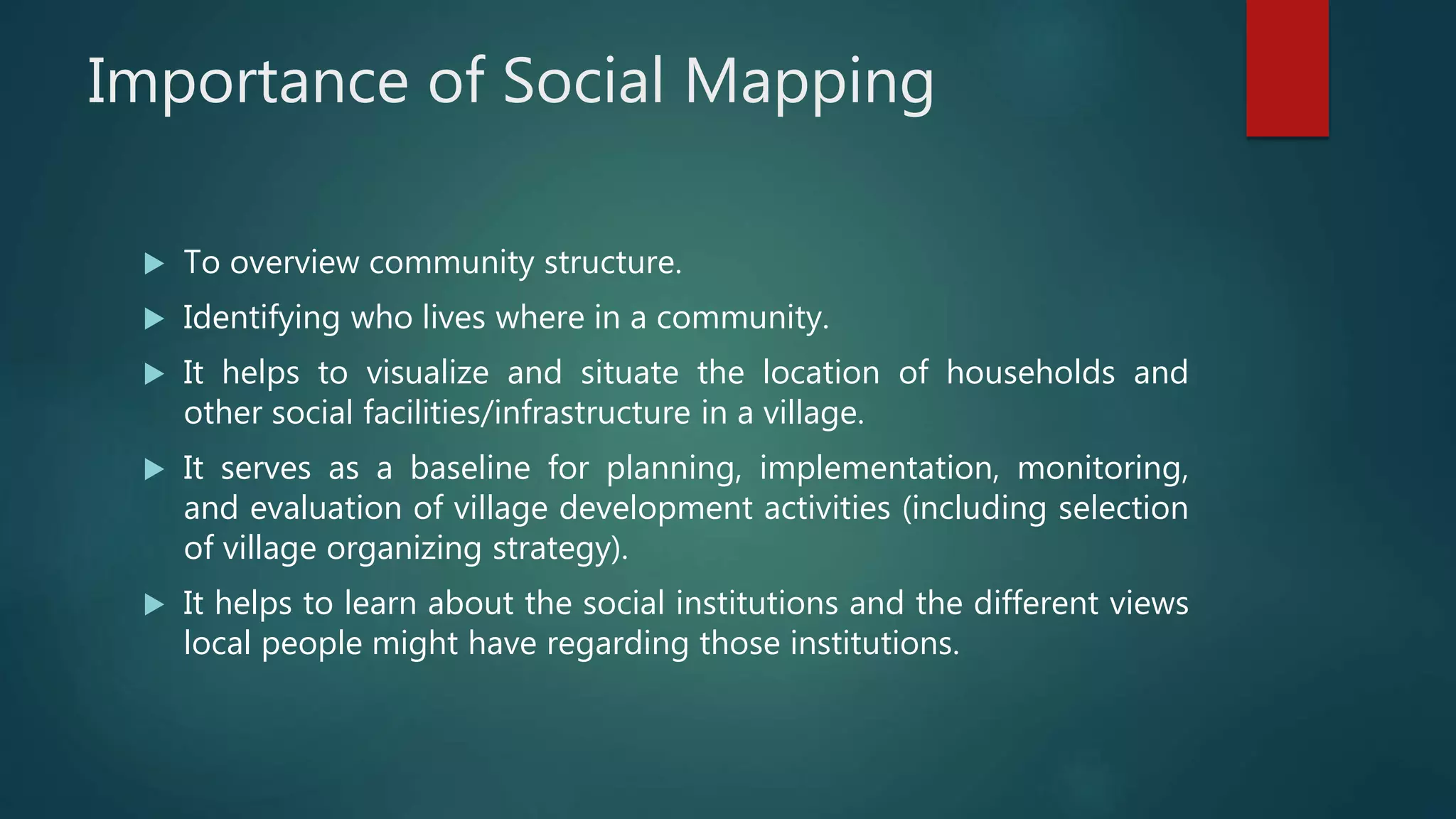 Presentation on social mapping | PPTX