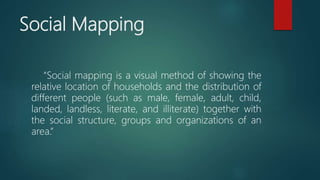 Presentation on social mapping | PPTX