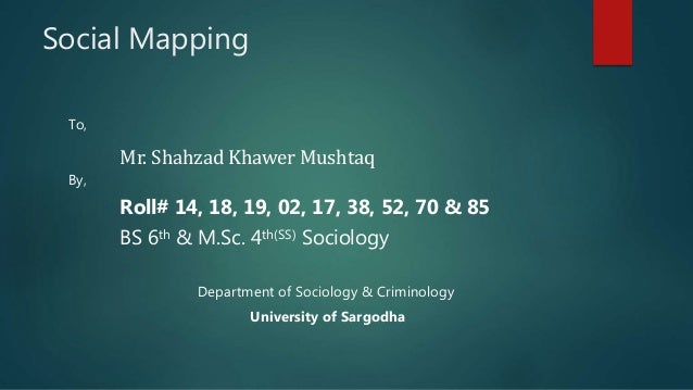 Presentation on social mapping