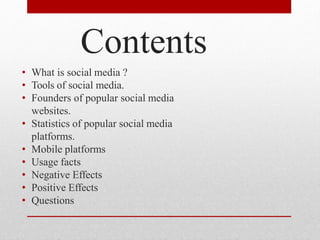 Presentation on social media | PPTX