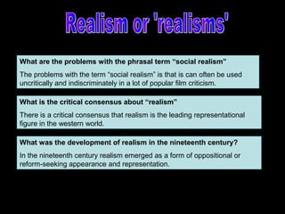 Presentation on social realism | PPT