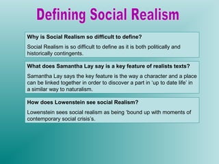 Presentation on social realism alt | PPT