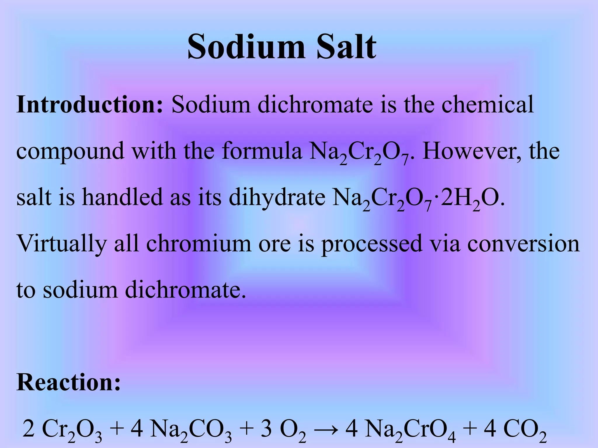 Presentation on sodium salt & potassium salt | PPTX