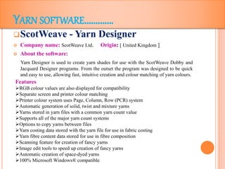 Presentation on software use in textile. | PPTX | Computer Software and ...