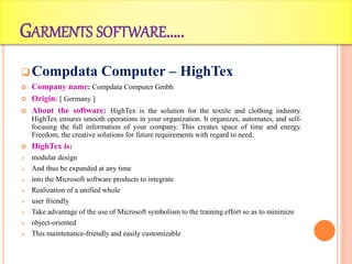 Presentation on software use in textile. | PPTX | Computer Software and ...