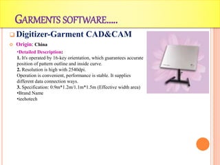 Presentation on software use in textile. | PPTX | Computer Software and ...