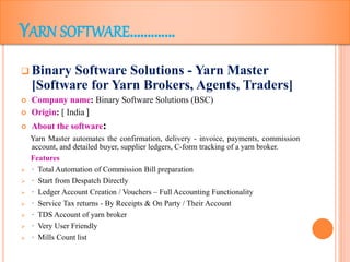 Presentation on software use in textile. | PPTX | Computer Software and ...