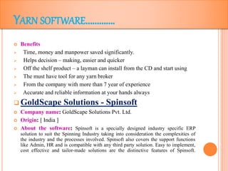 Presentation on software use in textile. | PPTX | Computer Software and ...
