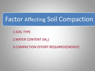 Soil Compaction | PPTX