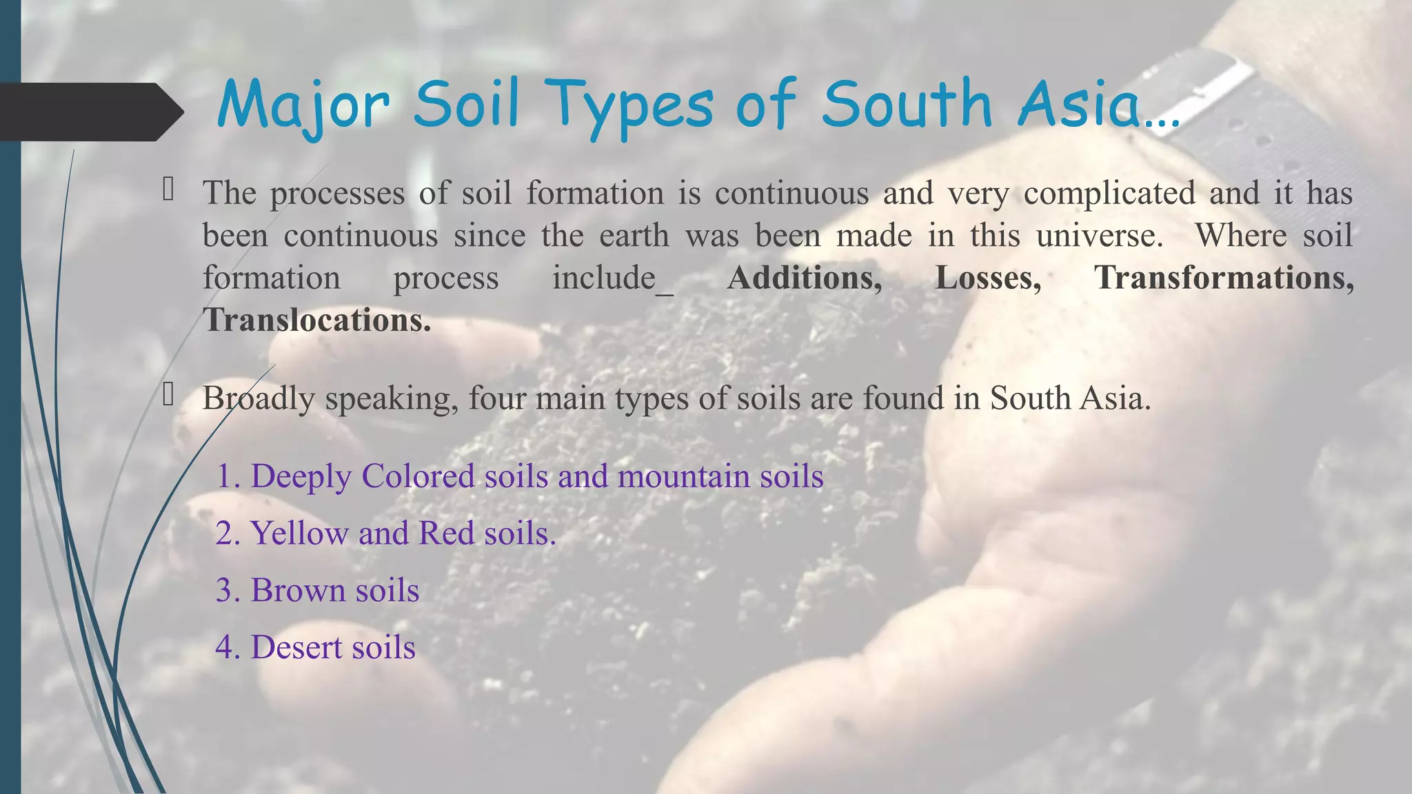 Presentation on soil of south asia | PPT