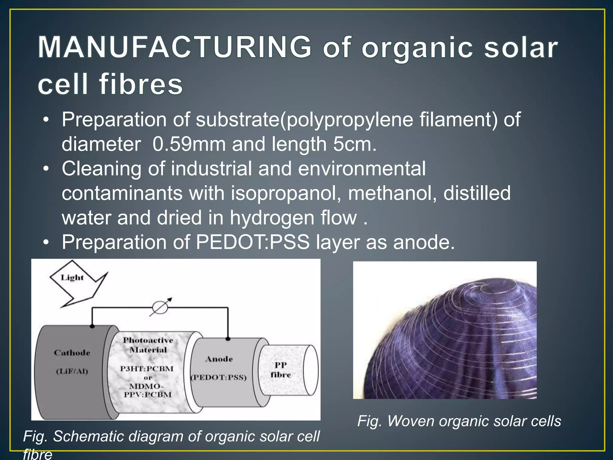 Presentation on solar cell textiles | PPTX