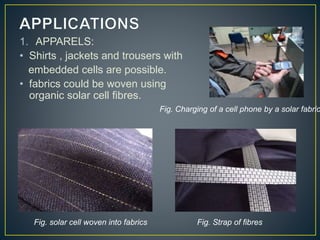 Presentation on solar cell textiles | PPTX