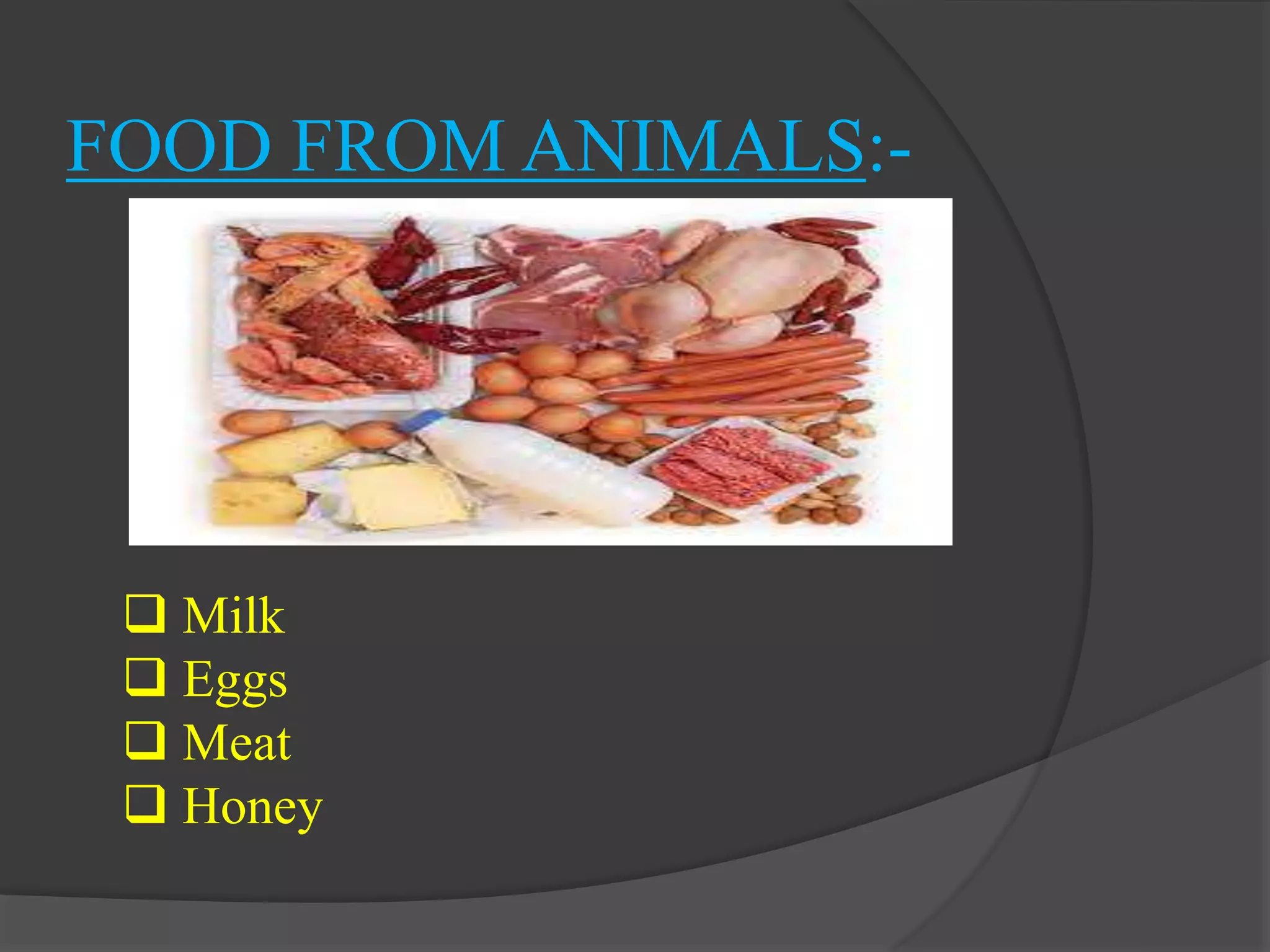 Presentation on source of food | PPTX