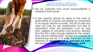 Presentation on specific gravity of soil.ppt