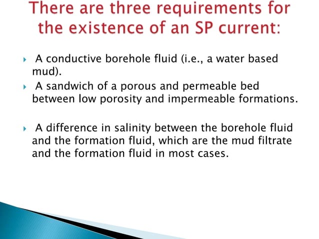 Spontaneous potential Log | PPTX