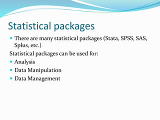 Presentation on spss | PPTX