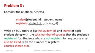 SQL and E R diagram | PPTX | Databases | Computer Software and Applications