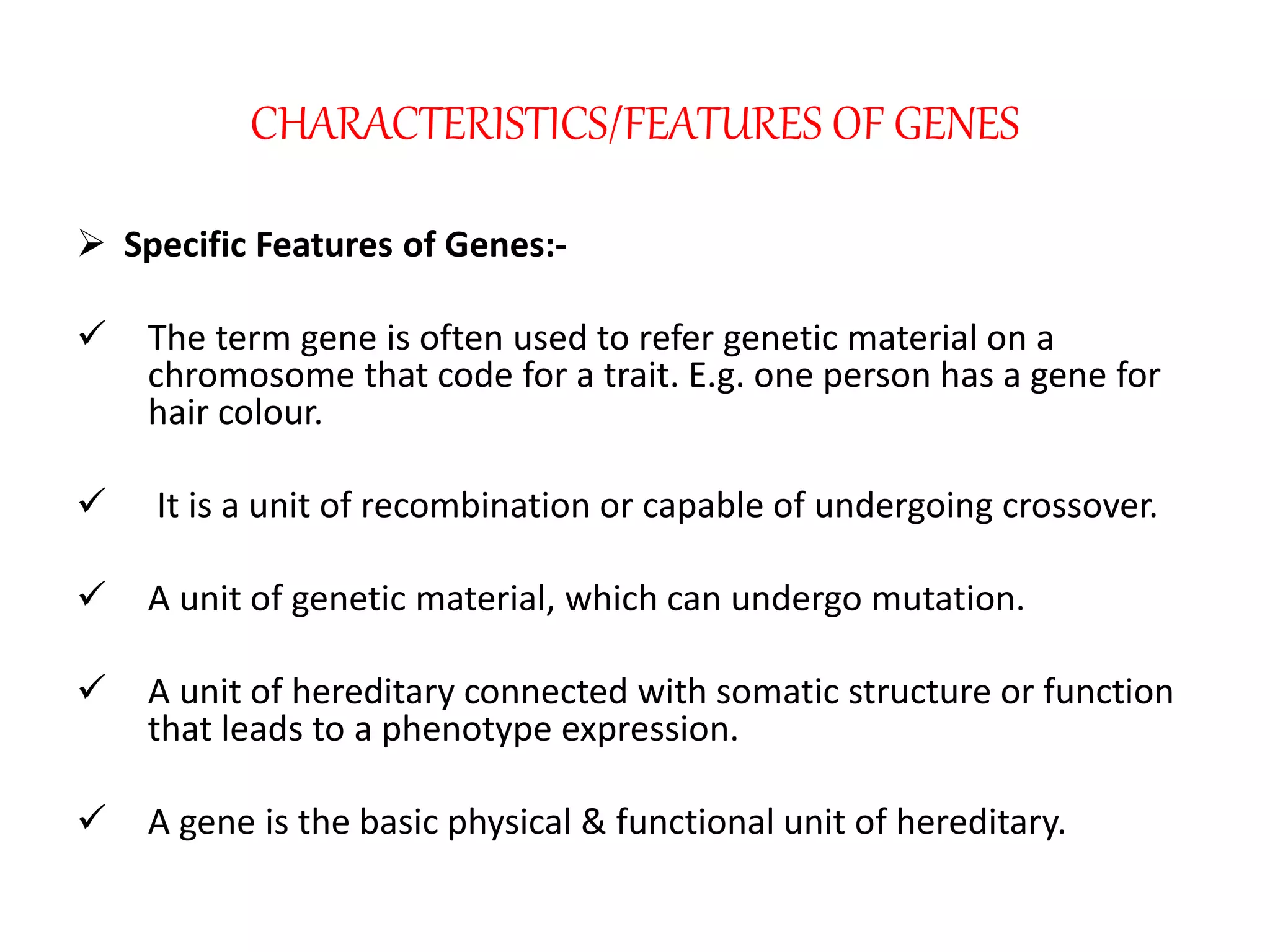 Presentation on st. and function of gene | PPTX