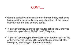 Presentation on st. and function of gene | PPTX