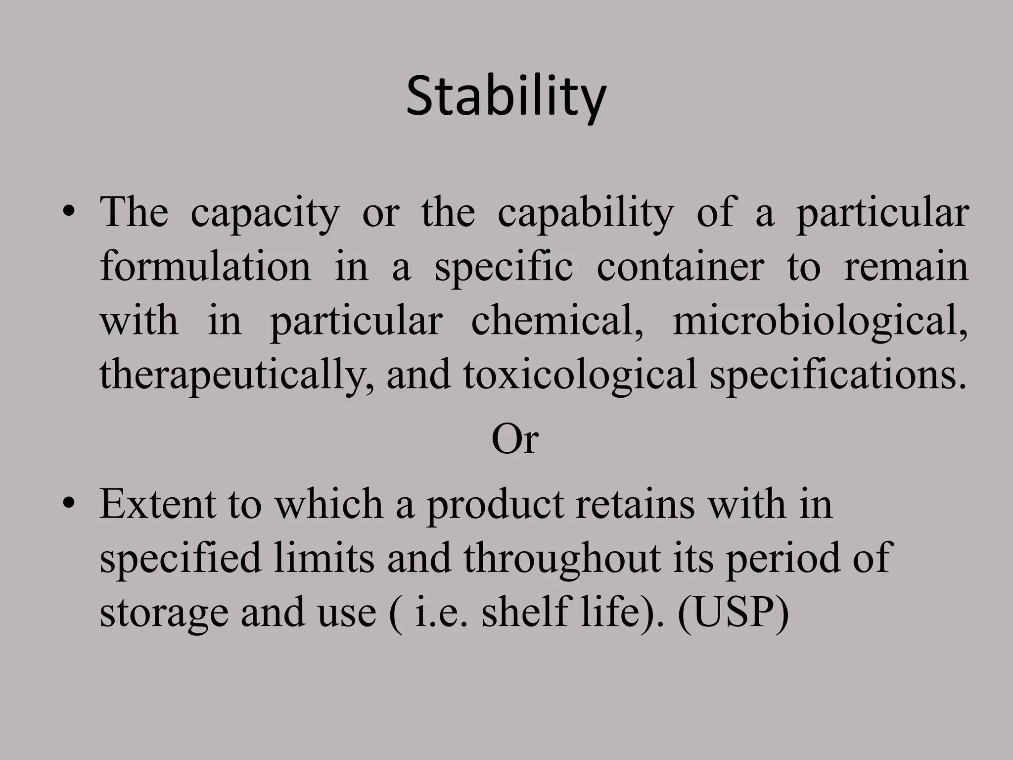 Presentation on stability study | PPTX