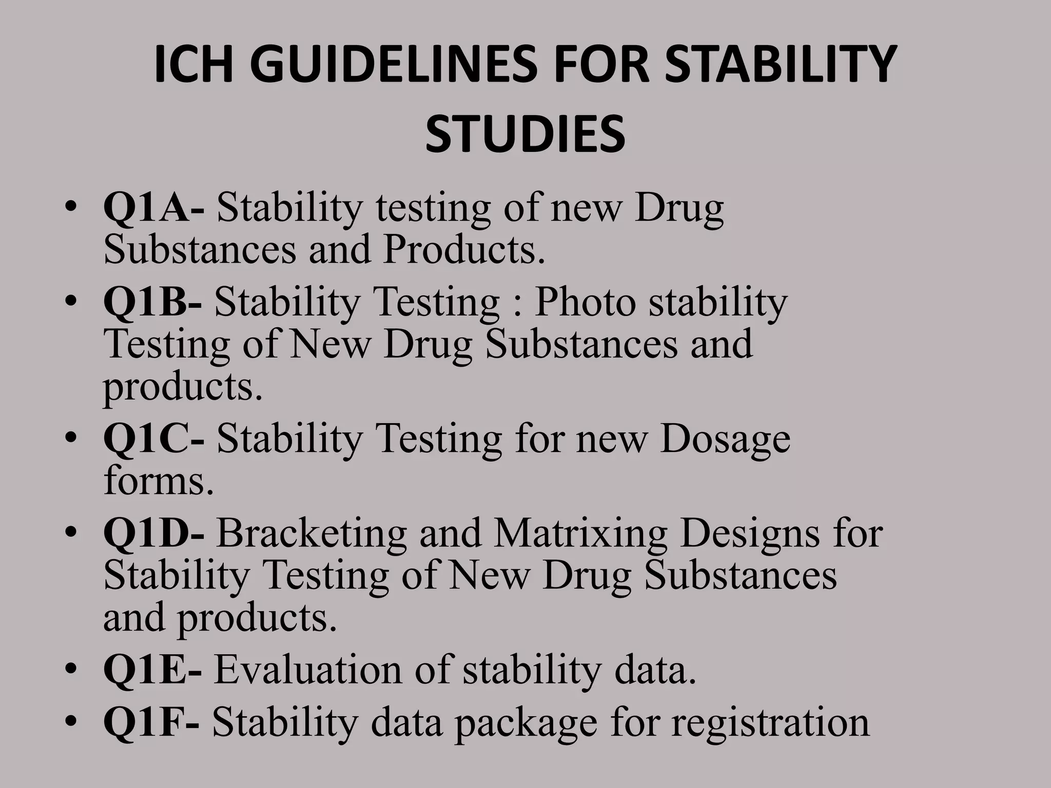 Presentation on stability study | PPTX