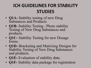 Presentation on stability study | PPTX