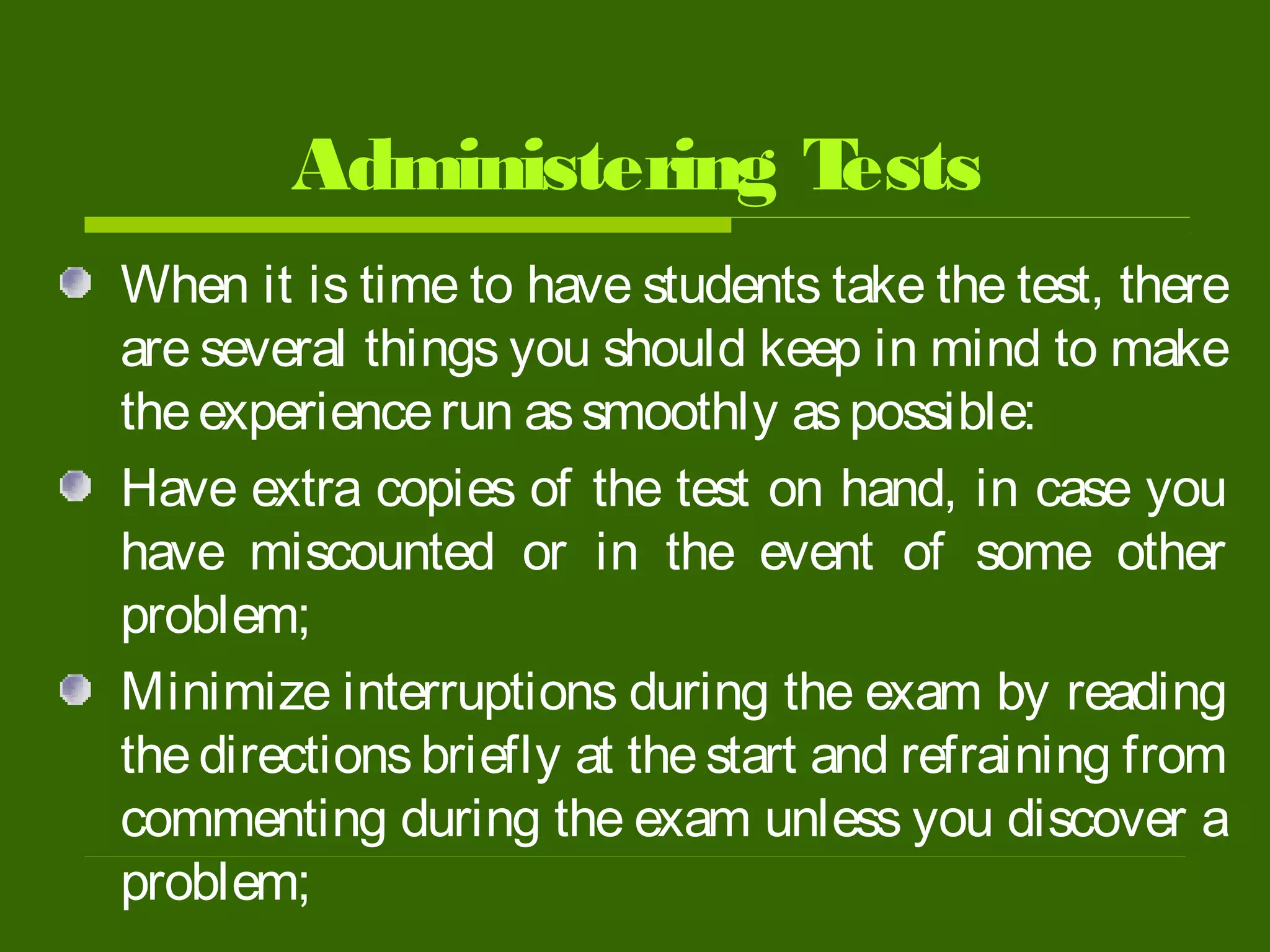 stages of test construction | PPT