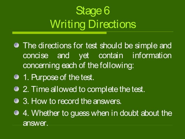 stages of test construction | PPT