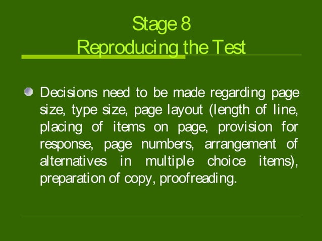 stages of test construction | PPT
