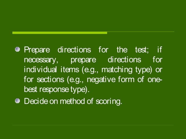 stages of test construction | PPT