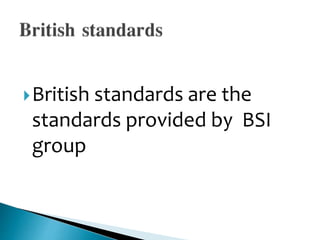 Presentation on standards | PPTX