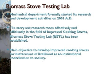 4. Presentation on standards and testing of cook stoves | PPT