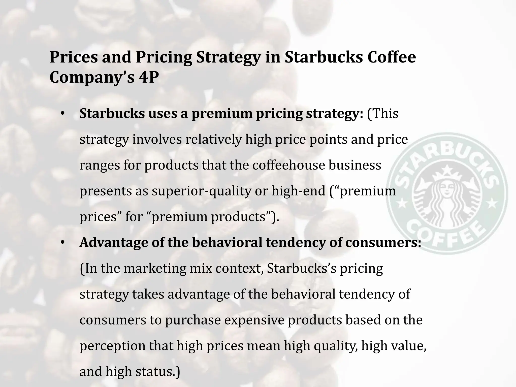 Presentation on Starbucks Marketing Strategy | PPTX