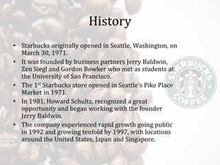 Presentation on Starbucks Marketing Strategy | PPTX