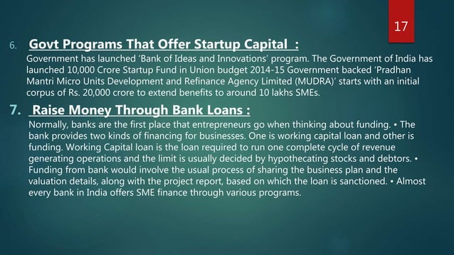 Startup India PPT | PPTX | Angel Investment | Business Banking & Finance