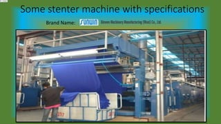 Presentation on stenter machine | PPTX