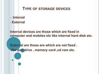 Presentation on storage media | PPTX