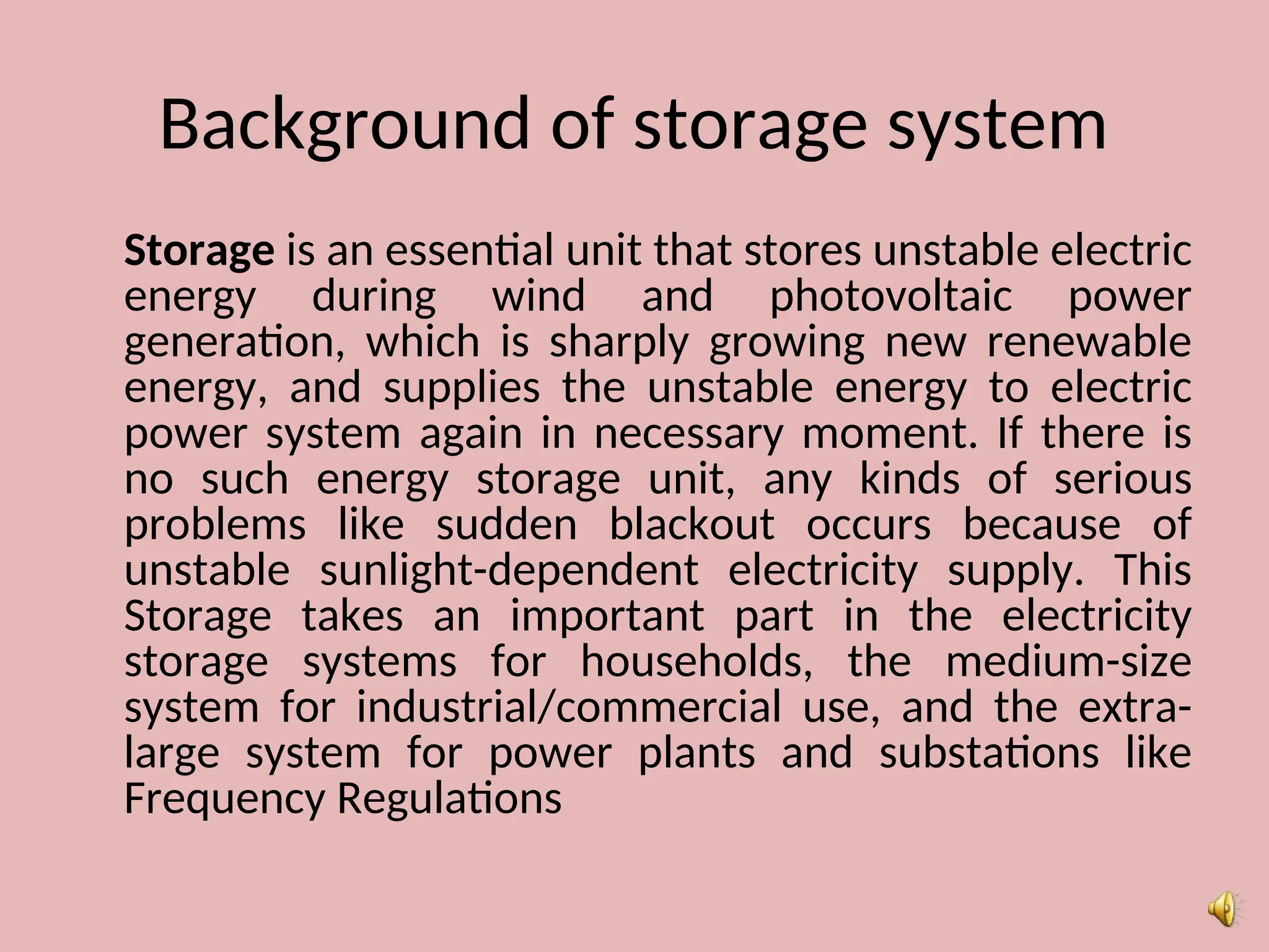 Presentation on storage energy storage system .ppt